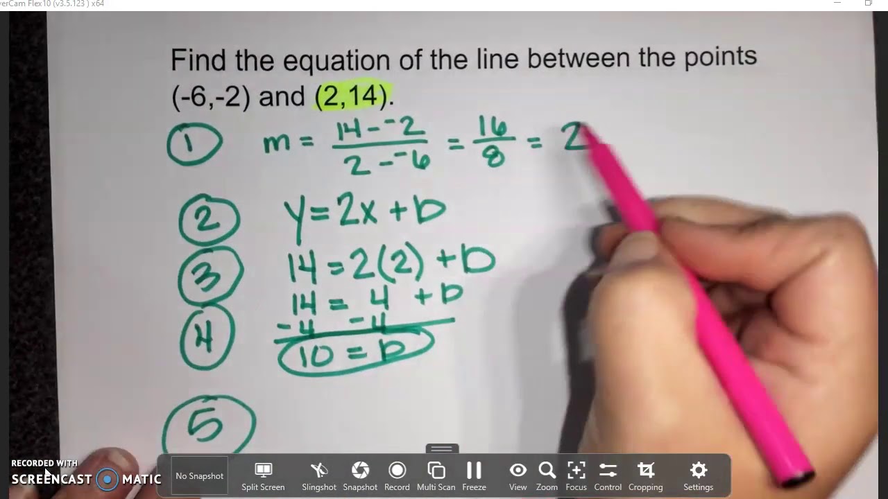 Linear Equation Using Two Points At Cathy Remington Blog