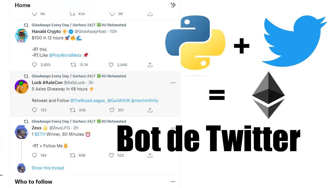 Como Crear Bot De Twitter Para Reaccionar A Sorteos O Giveaways Nft