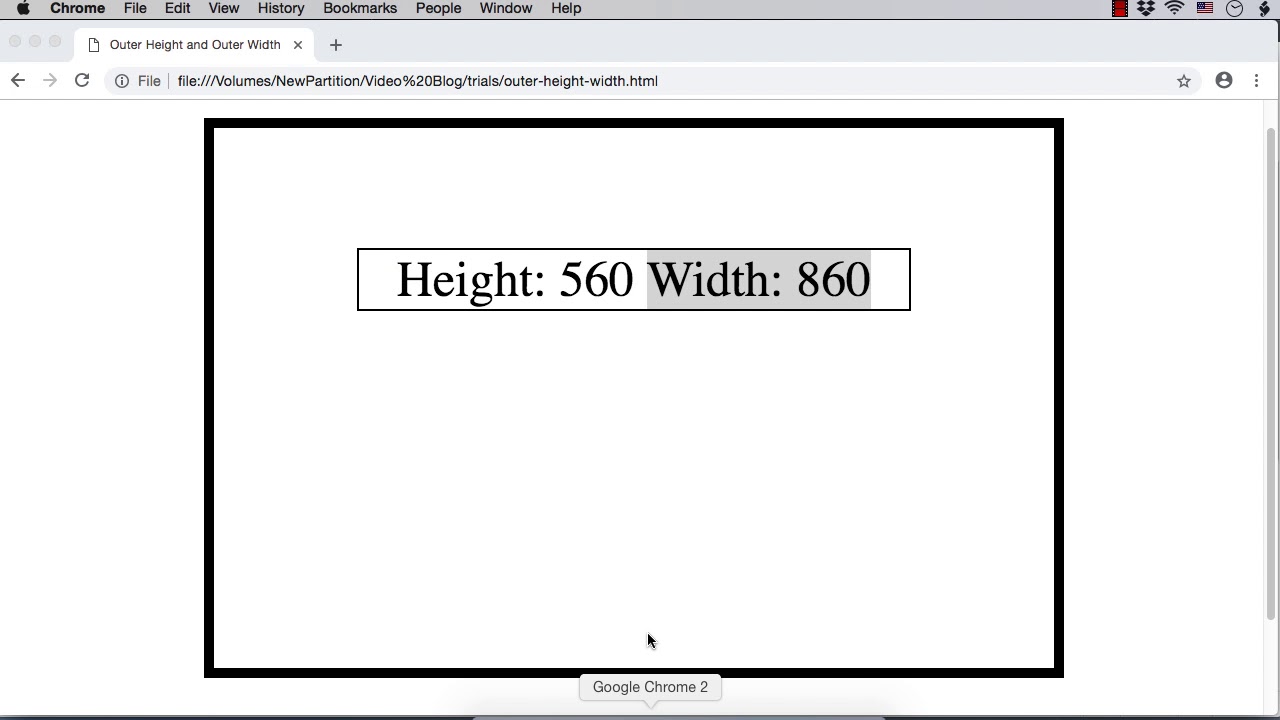 Jquery Outerheight And Outerwidth To Get Set The Size Of An Element