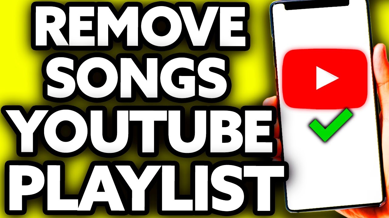 How To Remove Songs From Music Playlist Easy Youtube