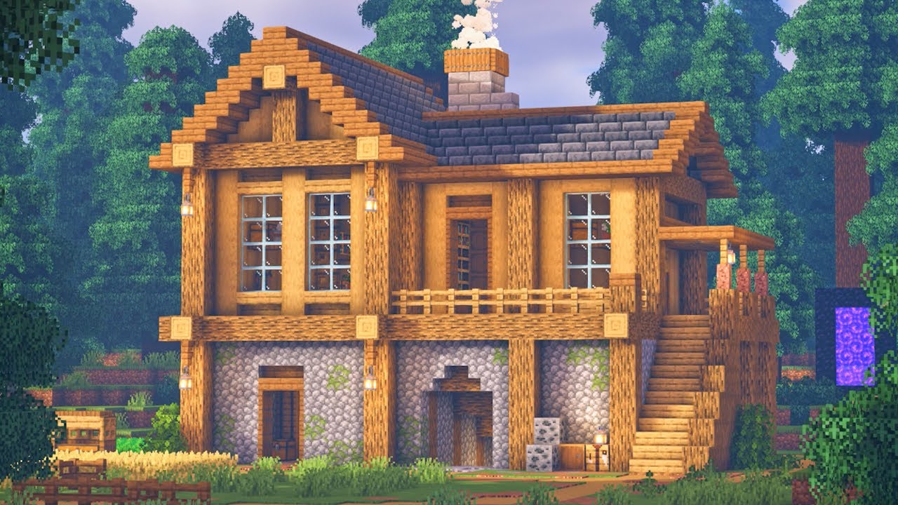 Minecraft How To Build The Ultimate Survival House Tutorial Youtube