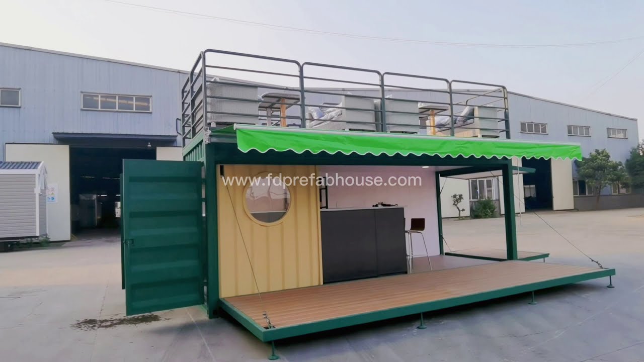 Who Can Build A Automatic Opening 20ft Shipping Container Bar Youtube