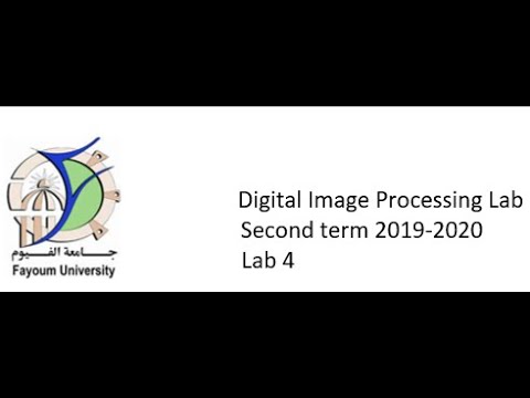 Lab 4 Image Processing Youtube