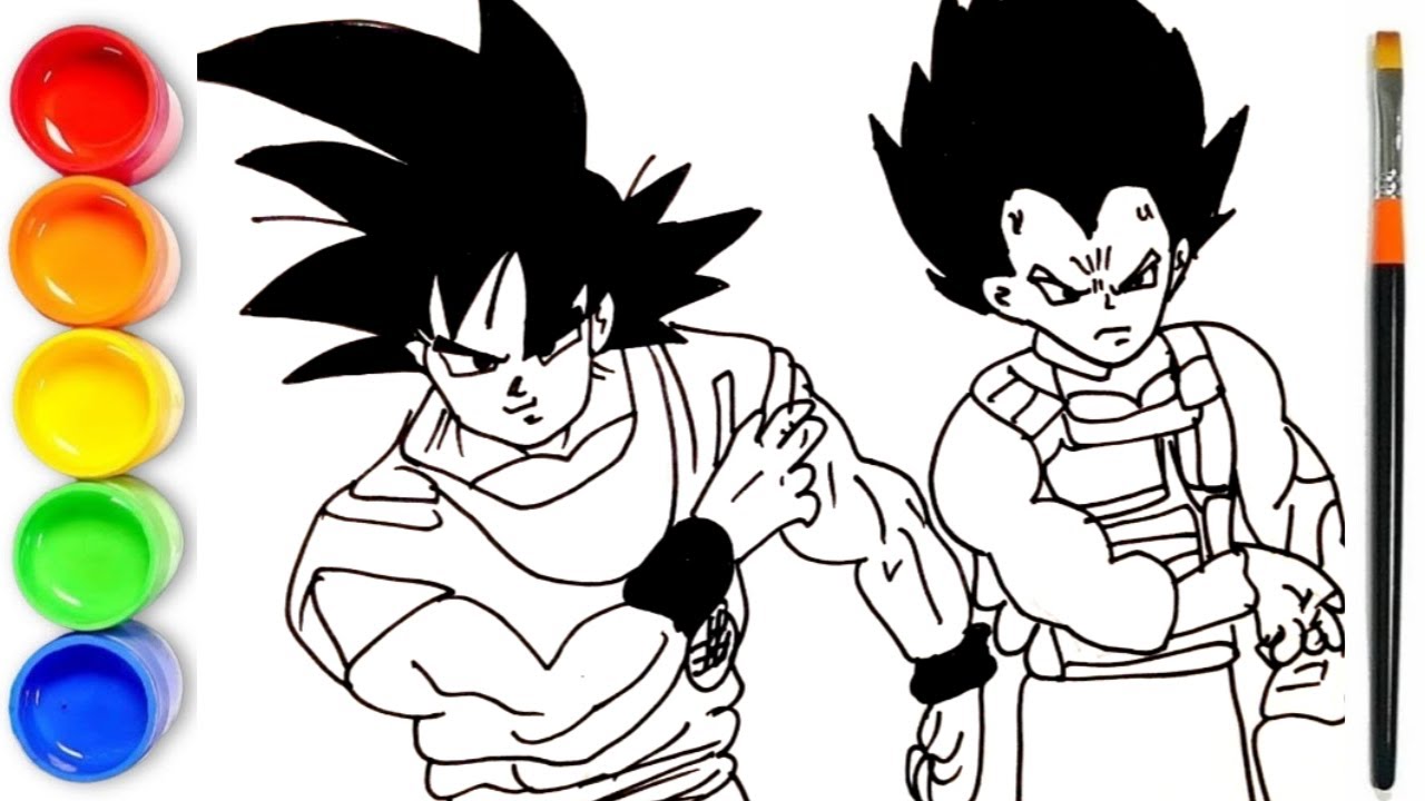 Goku Vs Vegeta How To Draw Goku Vs Vegeta Youtube