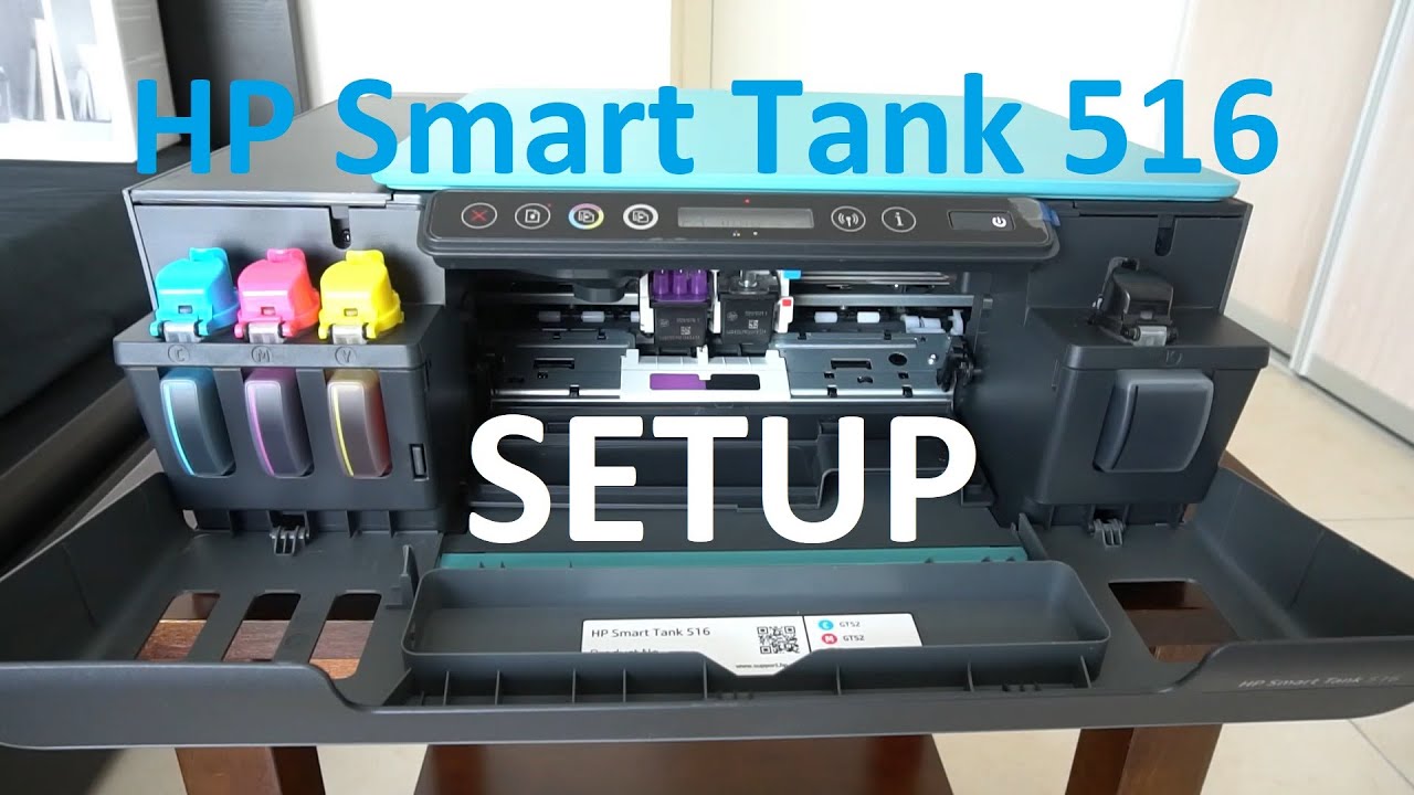 Setup Hp Smart Tank 515 551 555 559 516 519 Ink Tank Printer Youtube