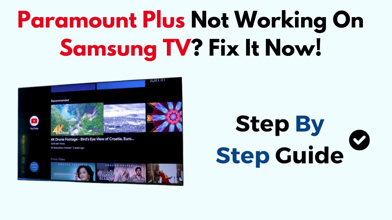 Paramount Plus Not Working On Samsung Tv Fix It Now Youtube
