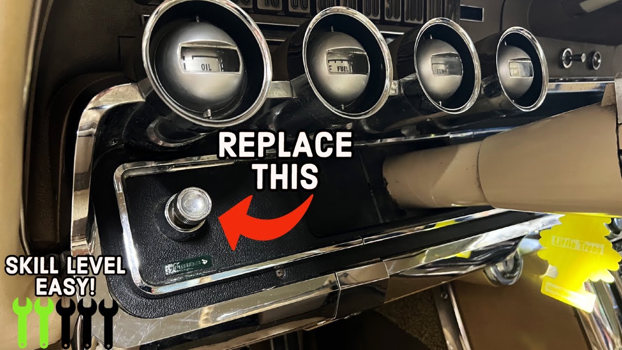 How To Replace 1964 1966 Ford Thunderbird Headlight Switch Youtube