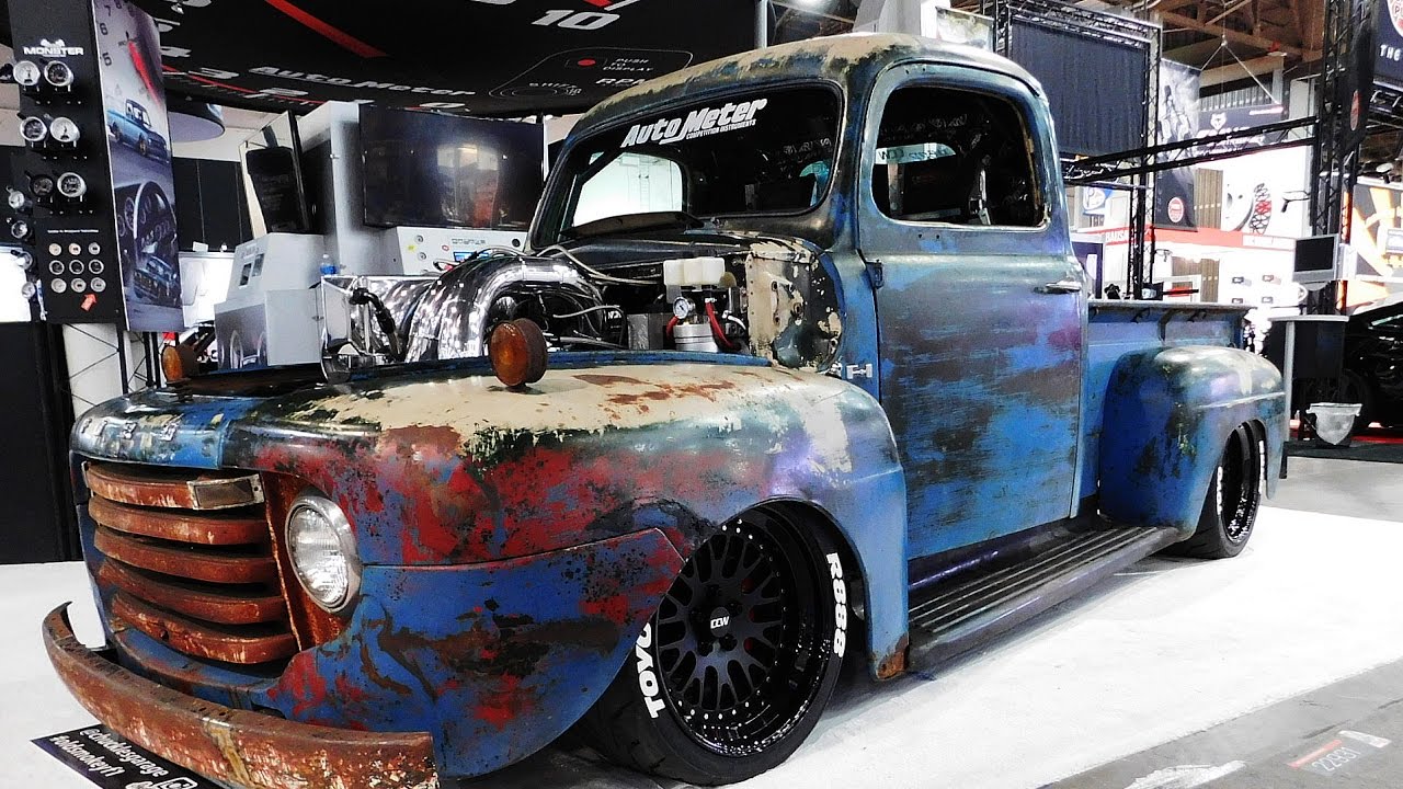 1949 Ford F 1 Old Smokey F1 Shop Truck 1200 Hp Cummins The Sema Show