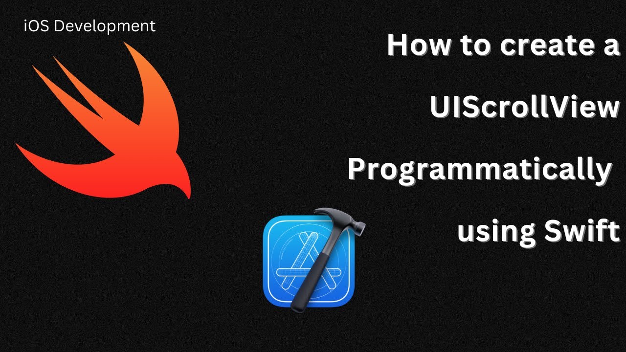 How To Create A Uiscrollview Programmatically Youtube