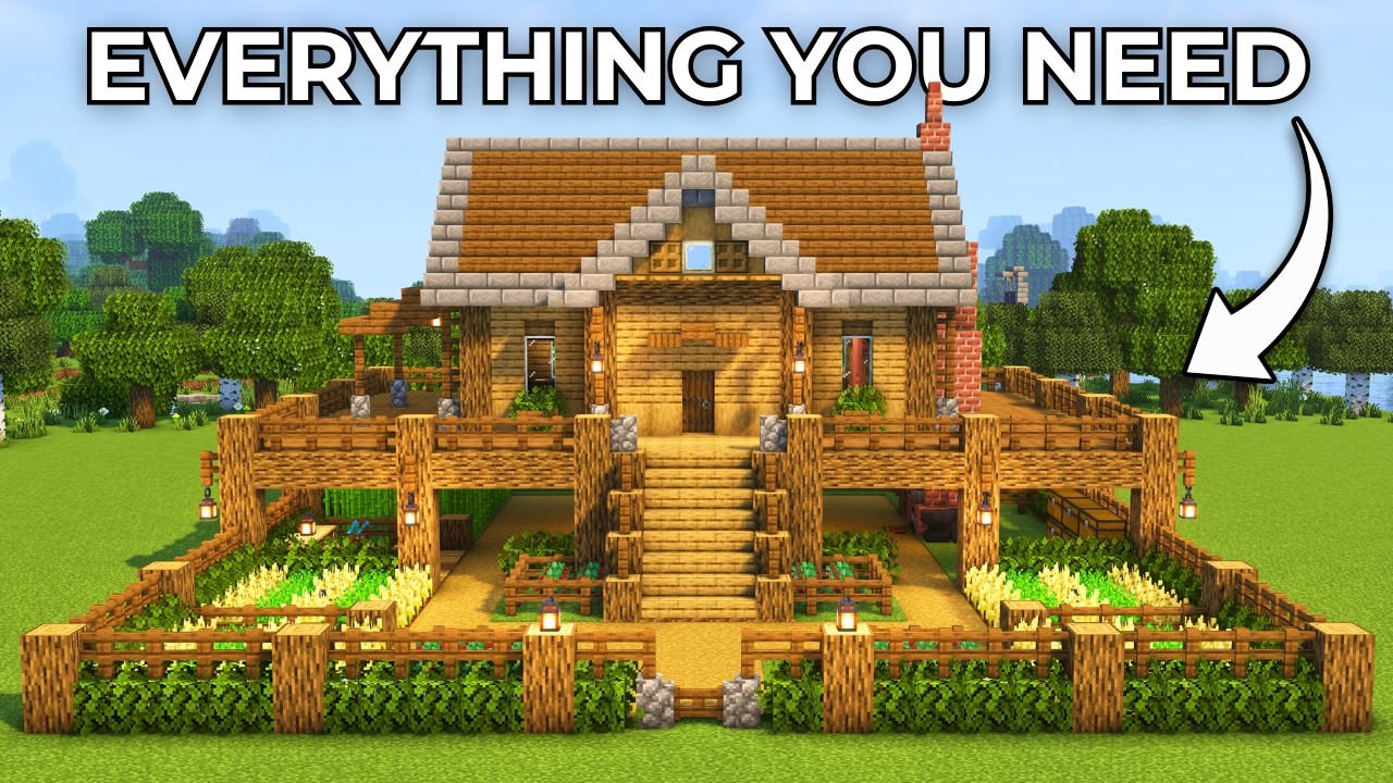 Minecraft How To Build The Ultimate Survival House Tutorialёяпа Youtube
