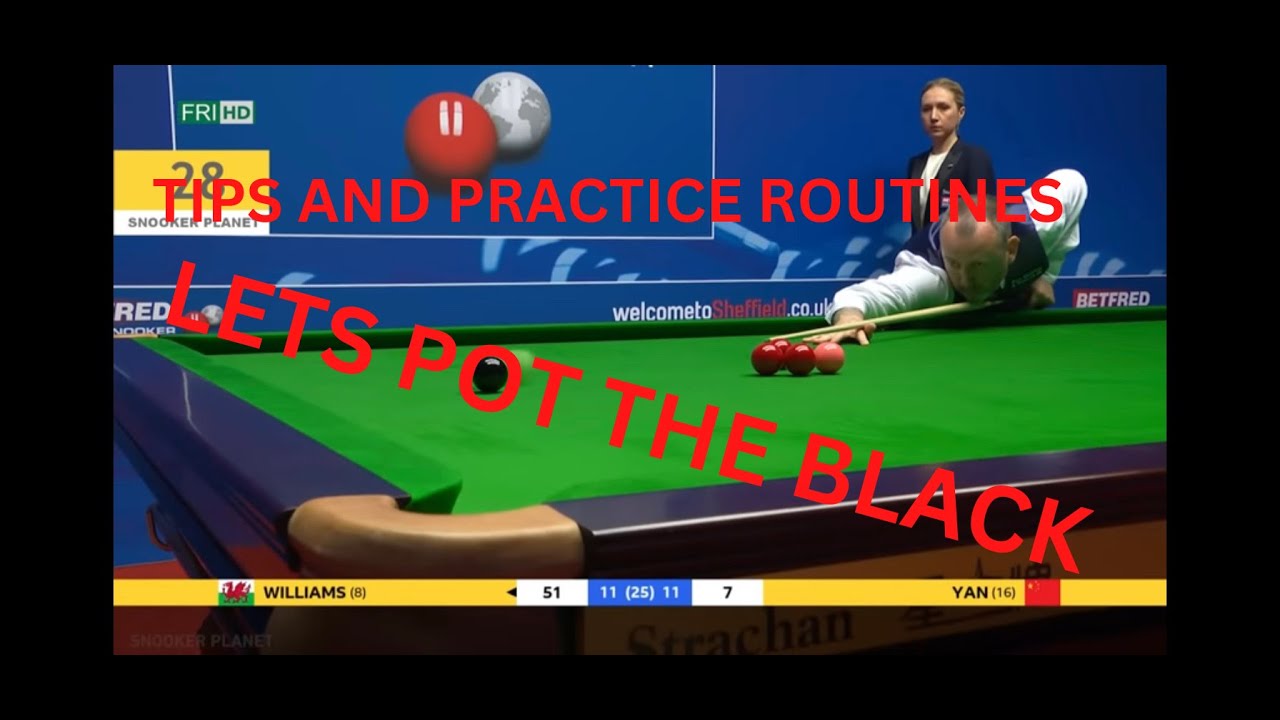 Snooker Potting The Black Tips And Practice Routines Beginners Tips
