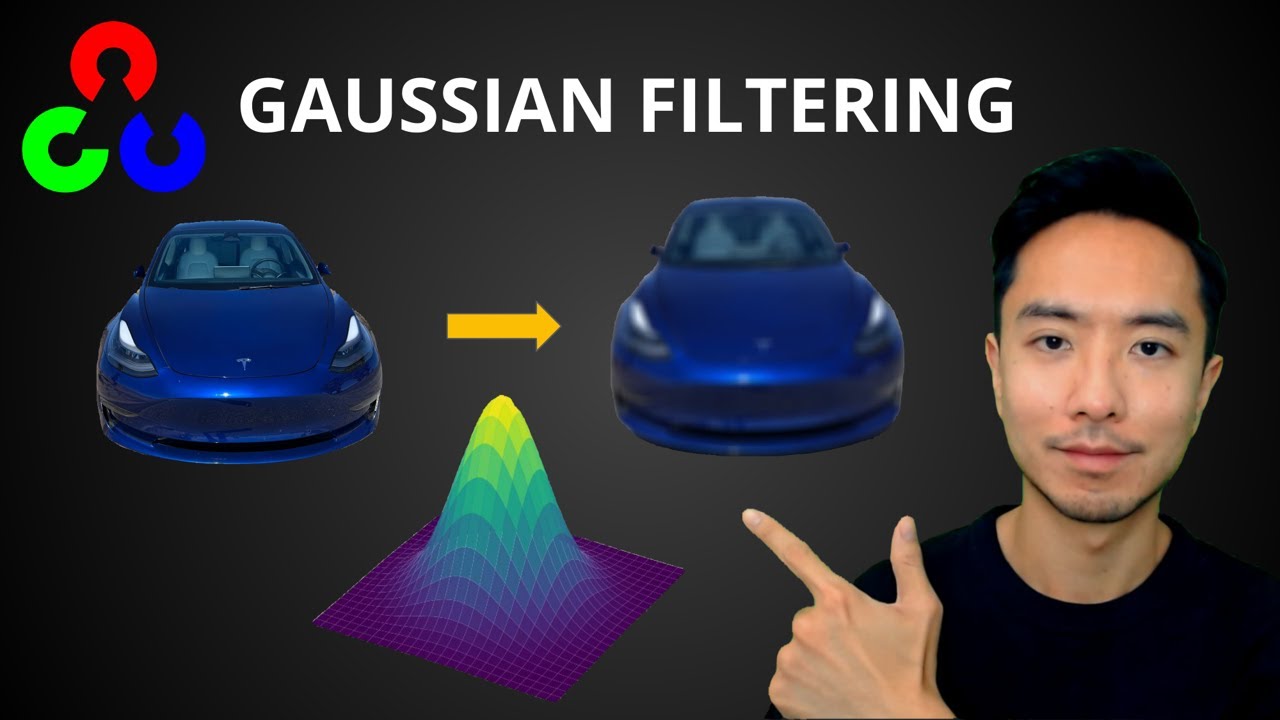 Opencv Python Gaussian Filtering Youtube