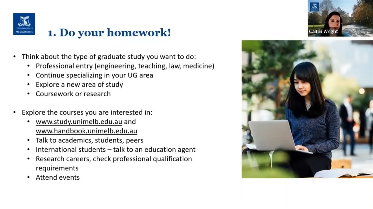 Graduate Study Series How To Apply Information Session Youtube