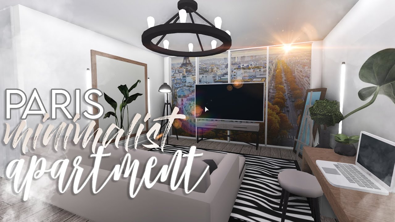 Bloxburg Paris Minimalistic Apartment 50k House Build Youtube