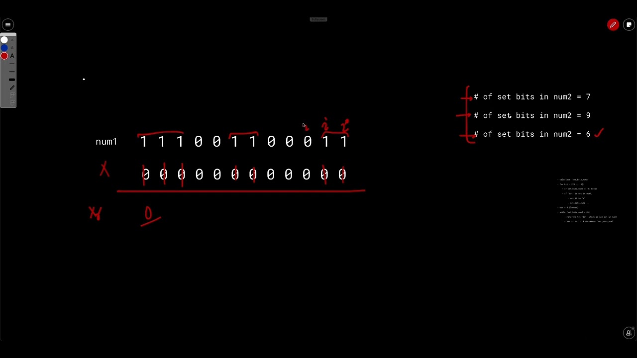 Weekly Contest 313 6194 Minimize Xor Youtube