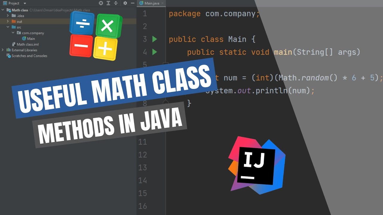 Useful Math Class Methods In Java In Less Than 10 Minutes Youtube