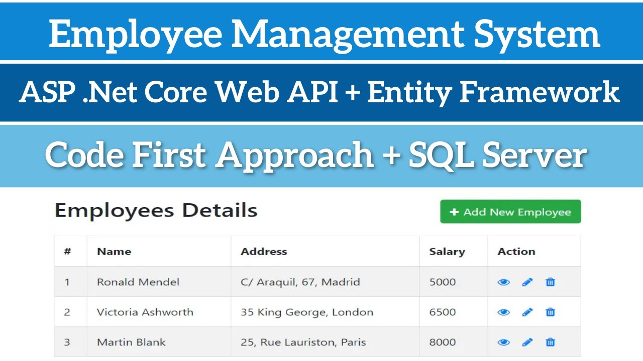 Code First Approach Entity Framework Core 8 Net Core Web Api Youtube Arab Tourism Guide 8028