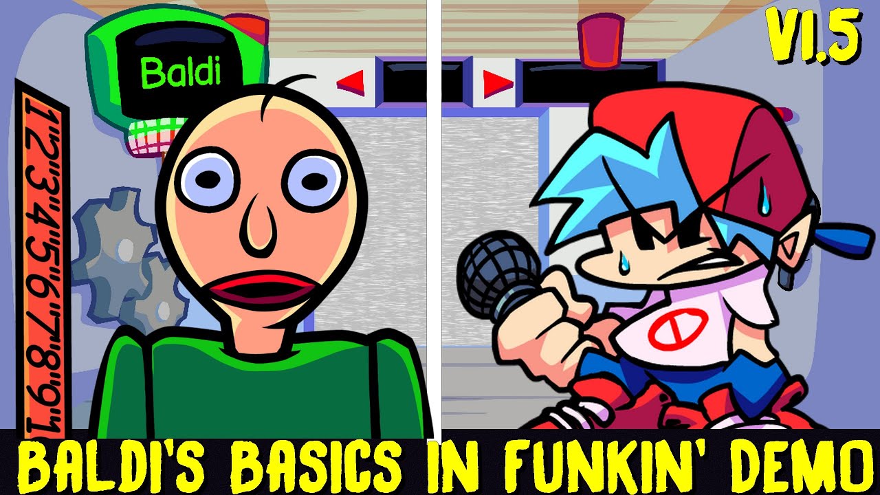 Baldi S Basics Classic Mod Friday Night Funkin Baldi S Basics In