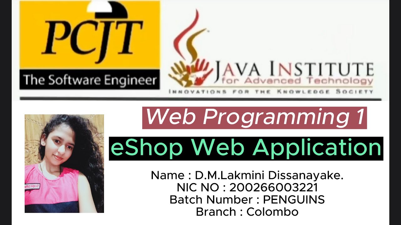 Web Application 1 Java Institute 1 St Year Web Programming