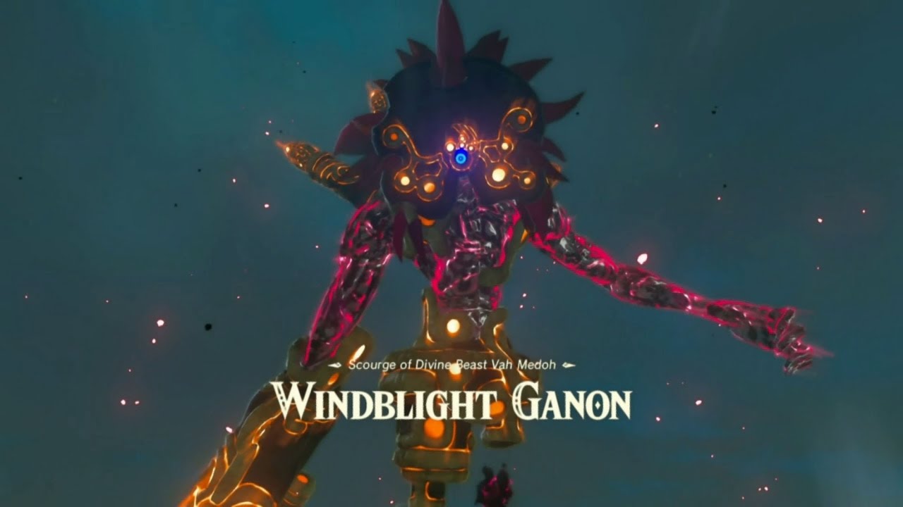 Legend Of Zelda Breath Of The Wild Windblight Ganon Youtube