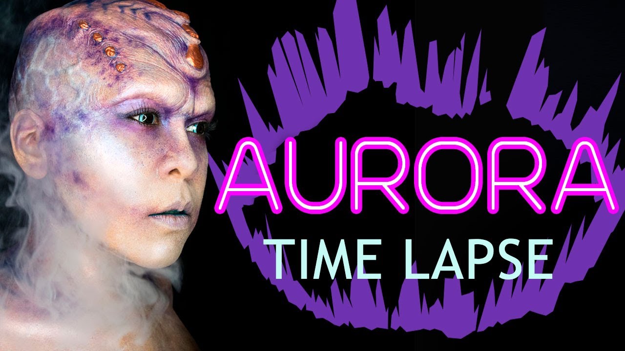 Aurora Alien Fx Makeup Time Lapse Youtube