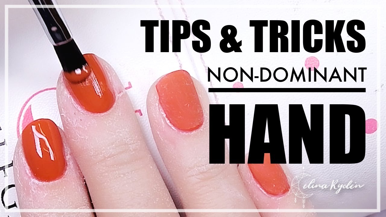 How To Do Nails With Your Non Dominant Hand Watch Me Work In Real