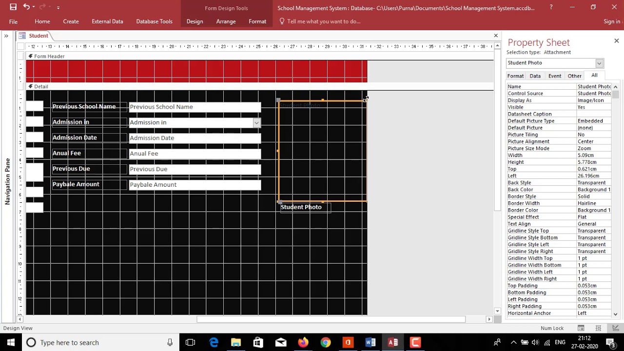 How To Create School Management System In Ms Access Design Talk