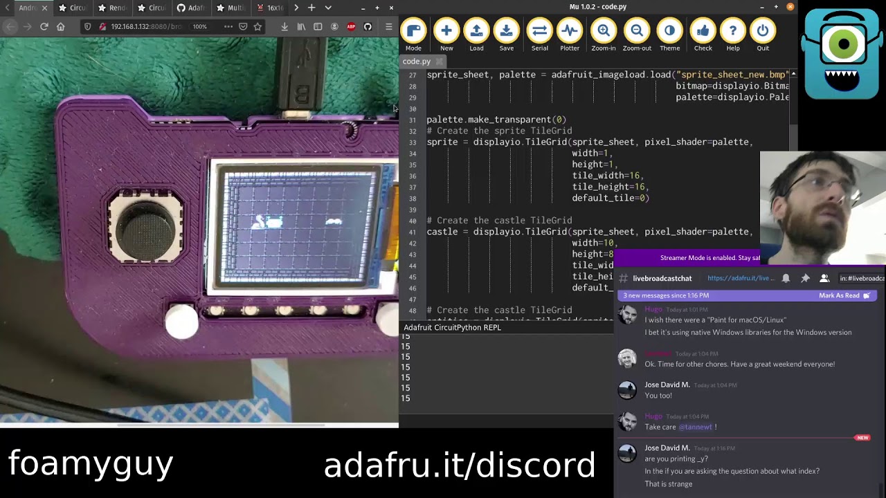 Circuitpython Library Prs And Game Development Youtube