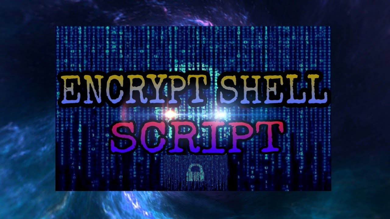 How To Encrypt Shell Script Youtube