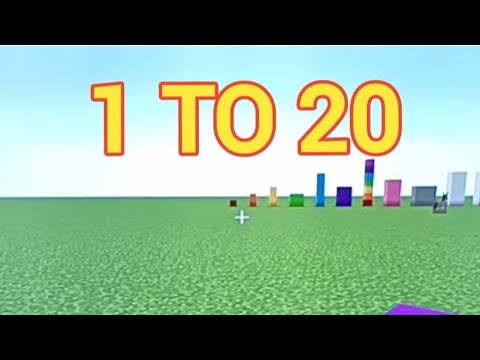 Learn To Count By 1 To 20 With Noah Friends Minecraft Number Blocks