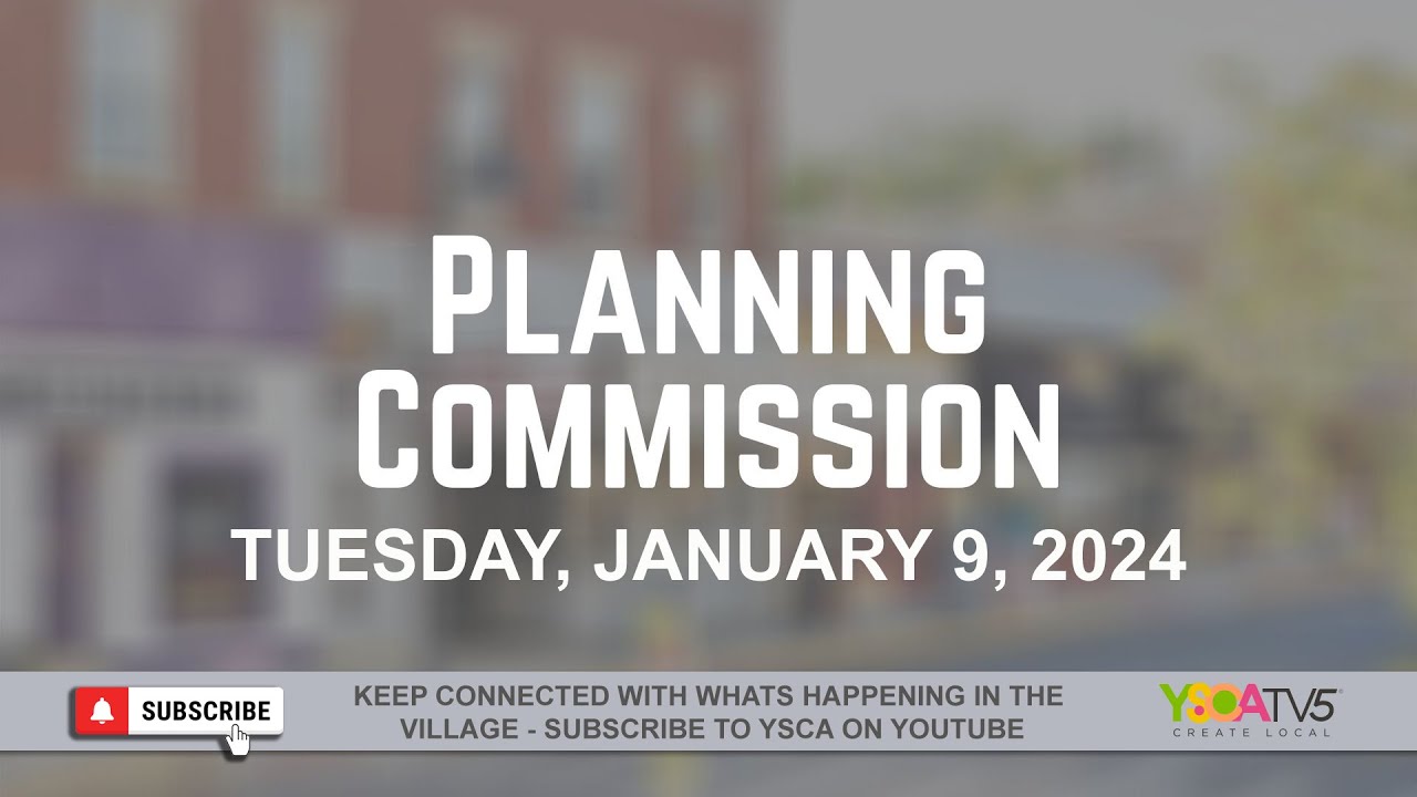 Planning Commission January 9 2024 Youtube