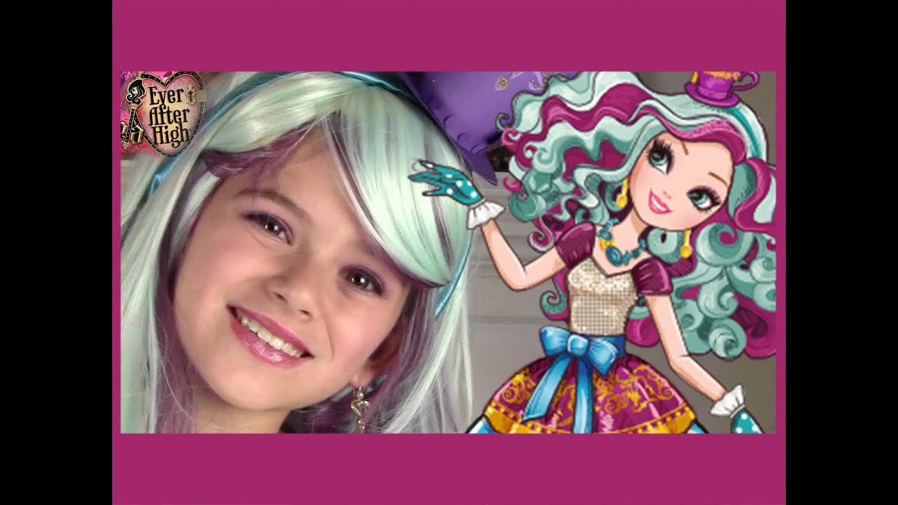 Ever After High Madeline Hatter Makeup Tutorial Kittiesmama Youtube