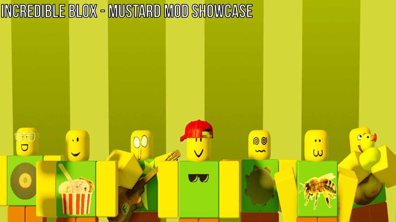 Roblox Incredible Blox Mustard Mod Showcase Youtube