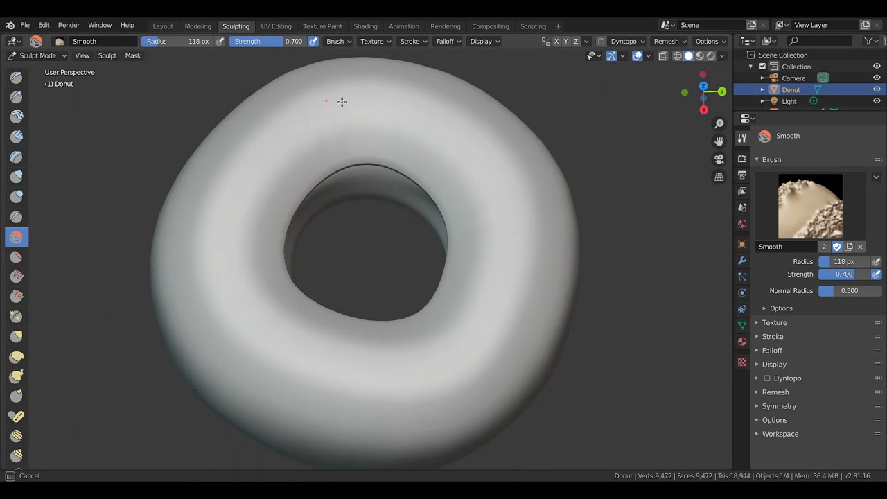 Donut Blender Modeling Tutorial Sergsplus
