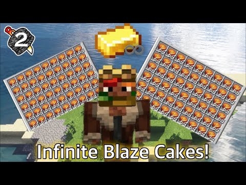 I Made An Infinite Blaze Cake And Gold Factory In Create Mod Survival