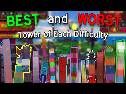 The Best And Worst Tower Of Every Difficulty Etoh Youtube