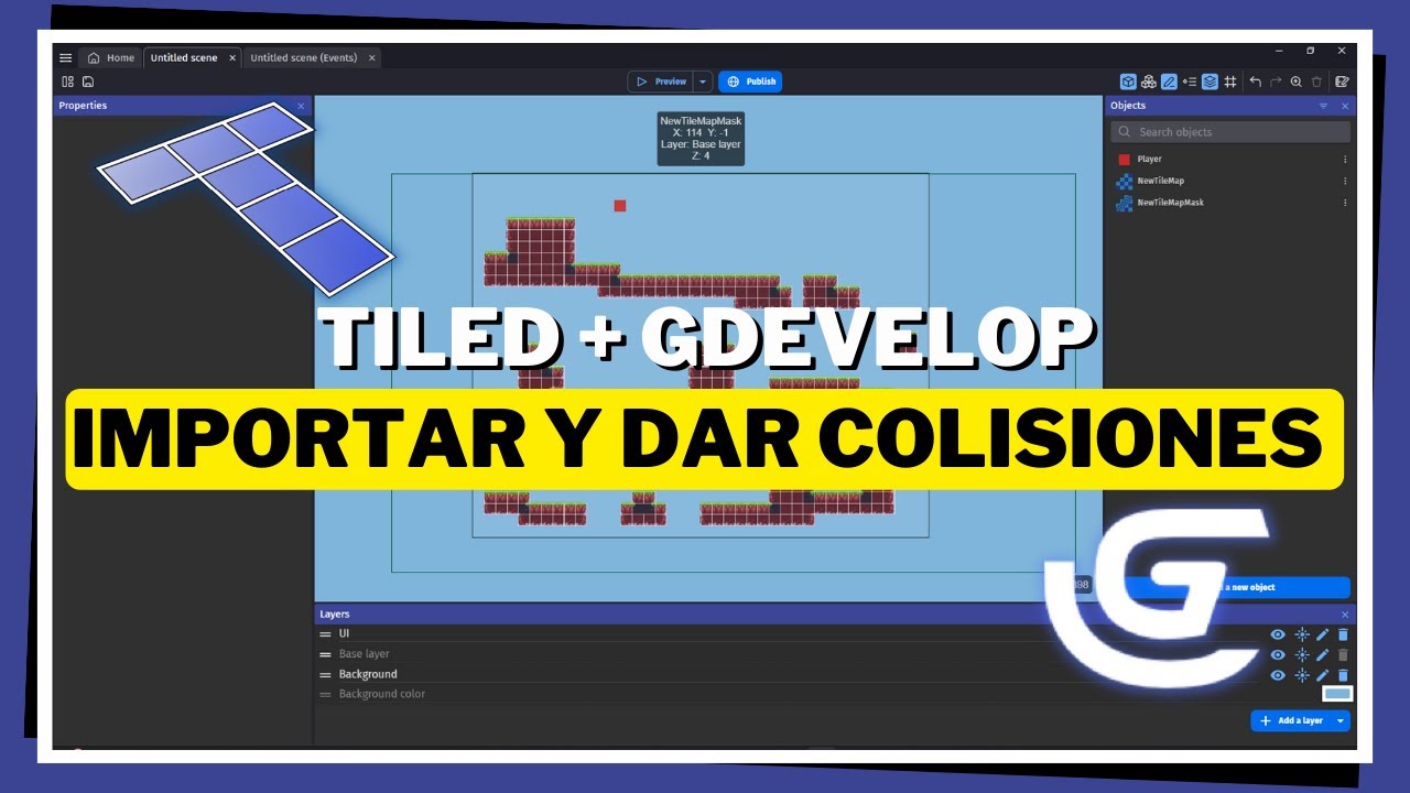 Como Usar Tiled Con Gdevelop Tutorial En Español Tiled Indie