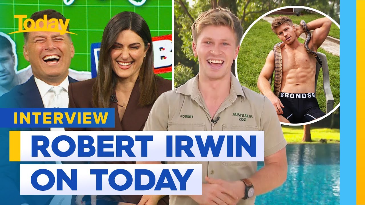 Robert Irwin Reacts To Bonds Photoshoot Excitement Today Show