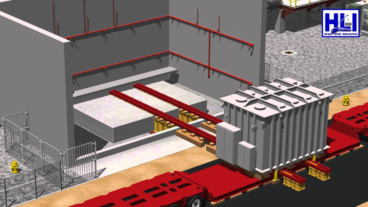 Transformer Installation By Slide System Youtube