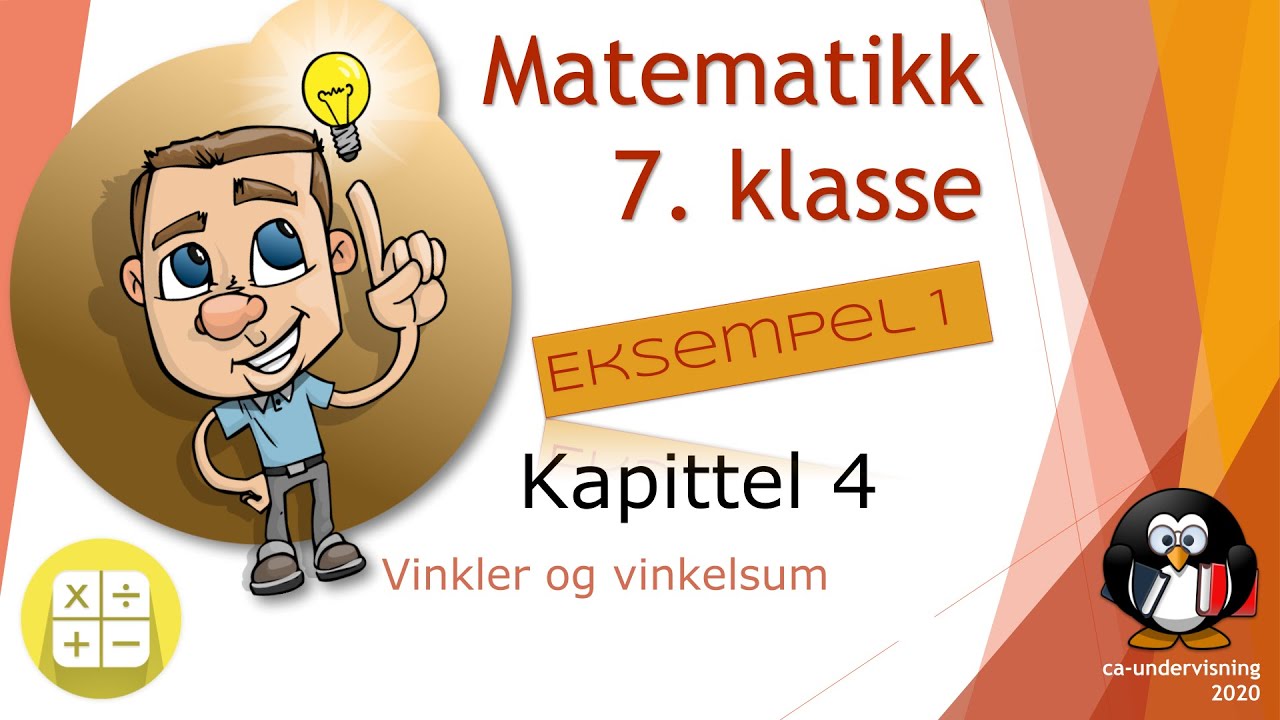 Vinkler Og Vinkelsum Eksempel 1 Youtube
