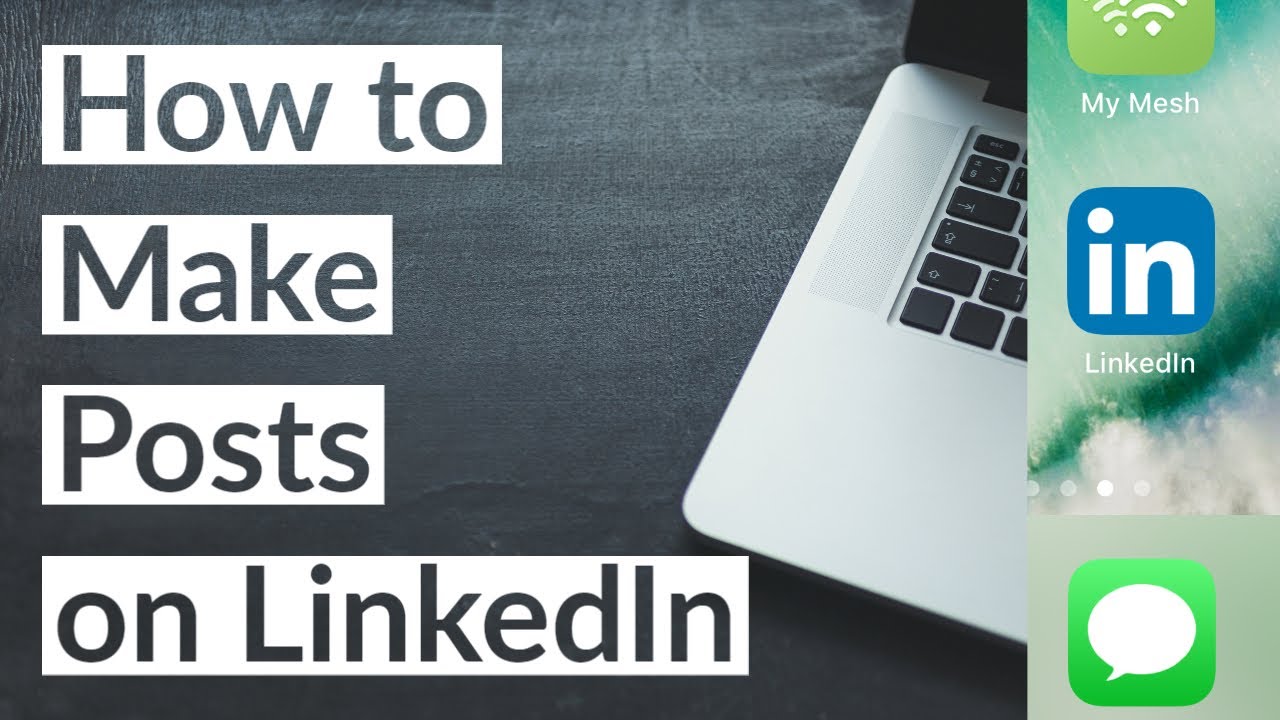How To Make Posts On Linkedin In 2021 Youtube