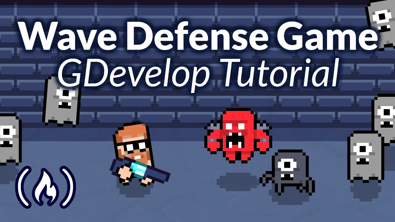 2d Wave Defense Game Gdevelop Gamedev Tutorial Youtube