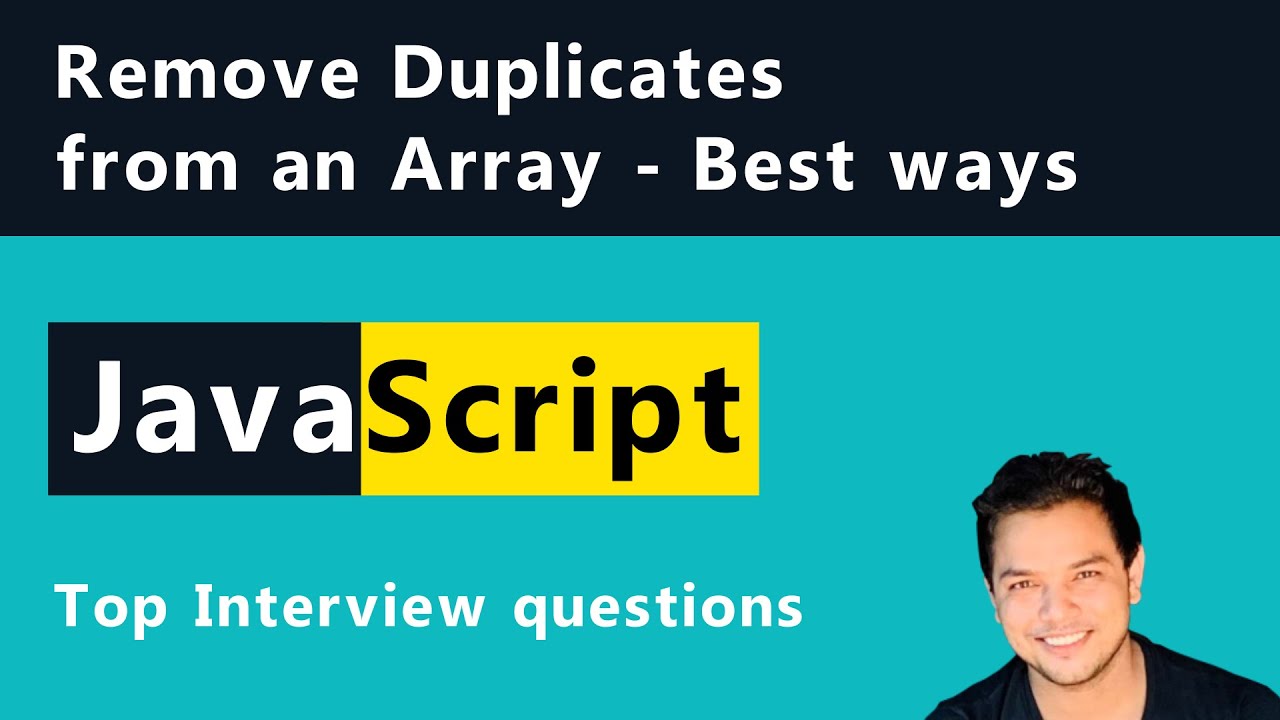 How To Remove Duplicate Elements From An Array Javascript Top
