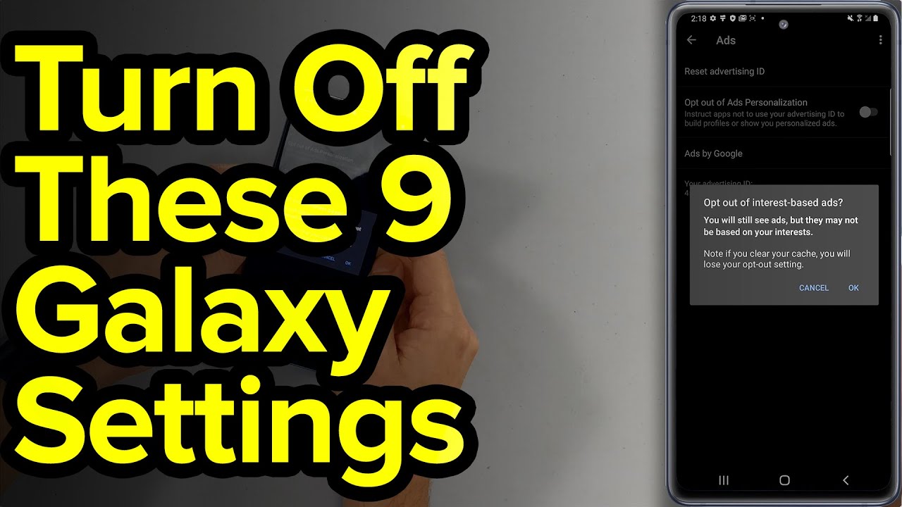 9 Samsung Galaxy Settings You Need To Turn Off Now Youtube