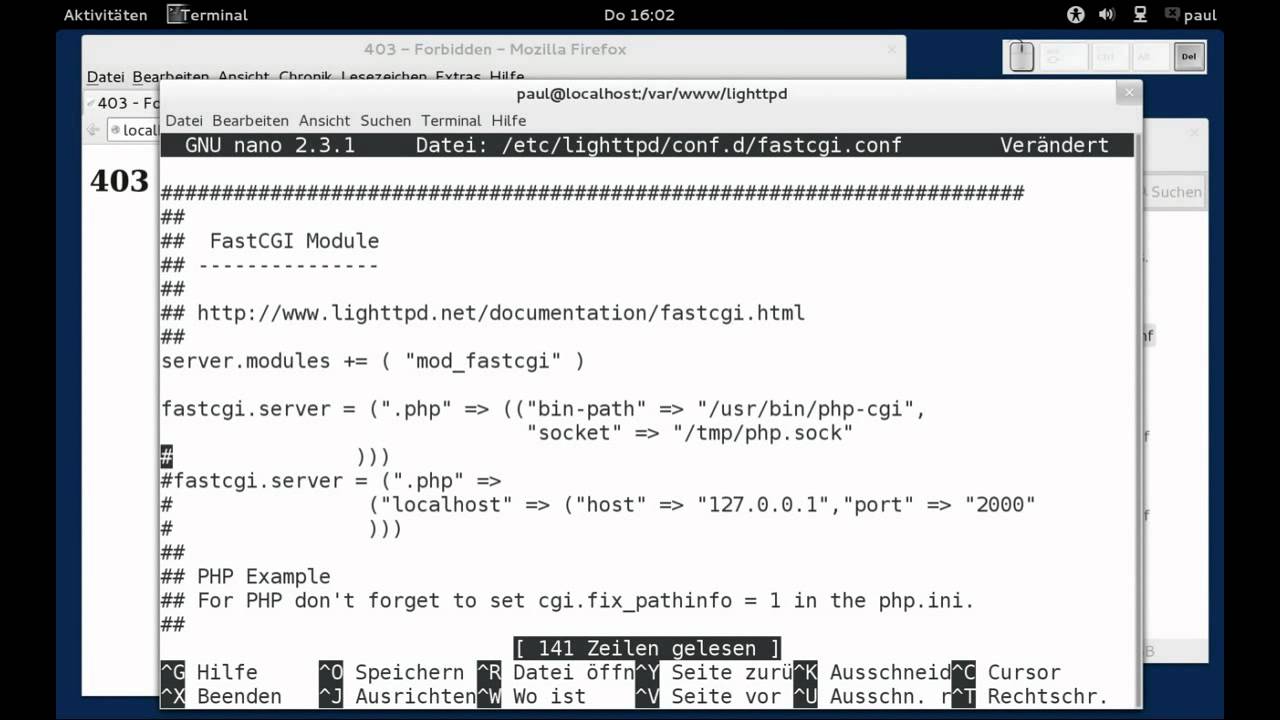 Lighttpd Php Fastcgi Youtube
