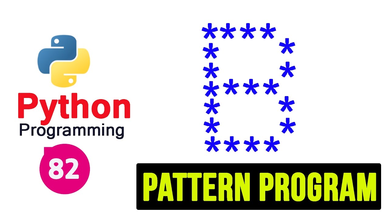 Python Pattern Program Printing Stars In B Shape Youtube