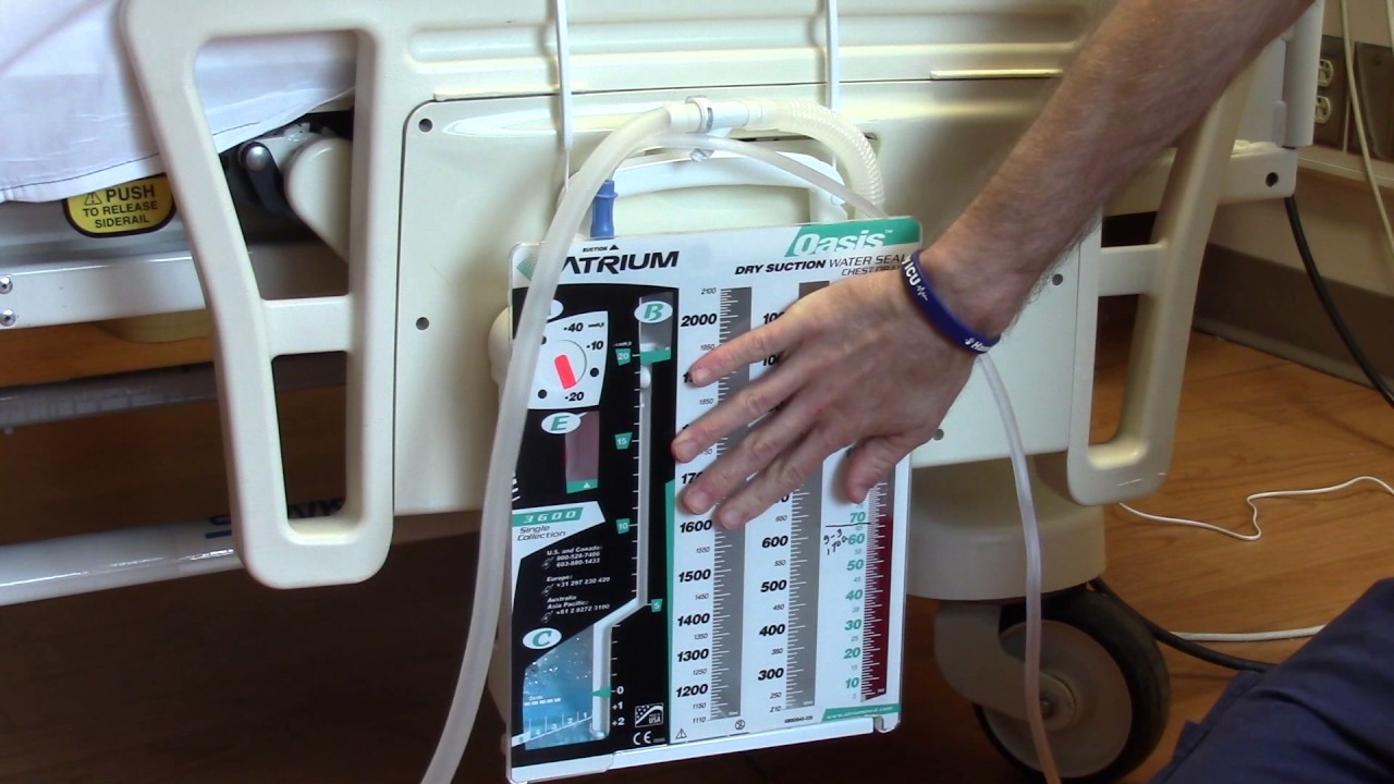 Chest Tubes Setup And Maintenance Youtube