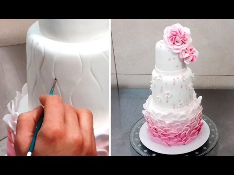 Wedding Cake Decorating Tutorial By Cakes Stepbystep Youtube