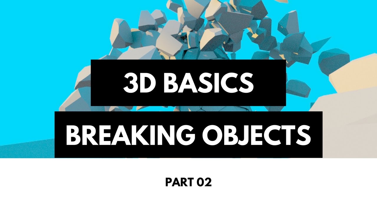 Basics Of Breaking 3d Objects Part 02 Houdini Tutorial Youtube