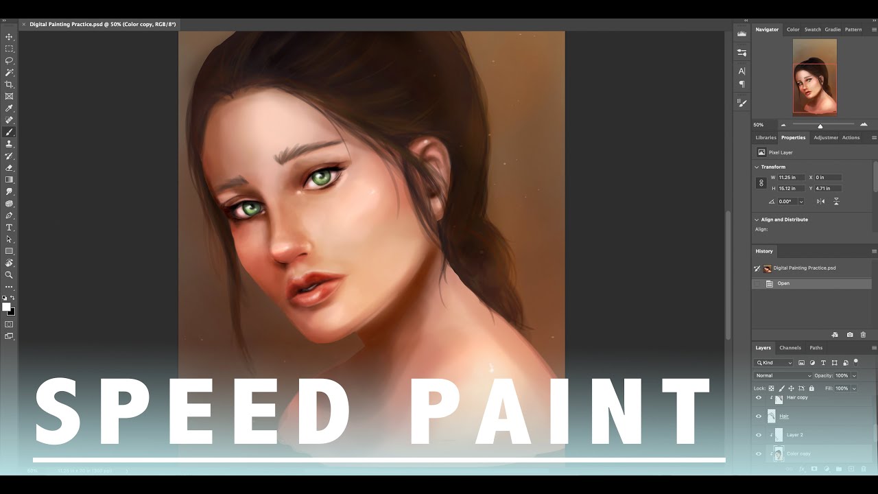 Digital Painting Practice Speed Paint Youtube